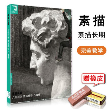【】完美教学系列丛书素描长期几何形体素描静物石膏像素描基础入门教程高艺联考美术书