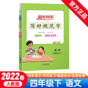 阳光同学 写好规范字 语文 4年级下册 人教版 2022春