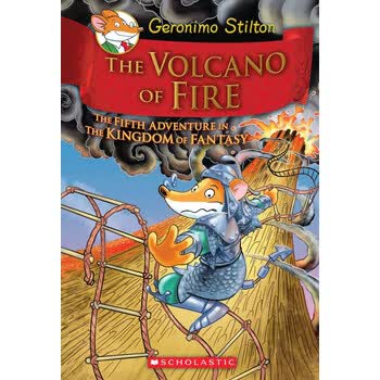 学乐 老鼠记者与幻想王国5：火山之火 英文原版进口 儿童漫画桥梁书 Geronimo Stilton Volcano of Fire（7-12岁）