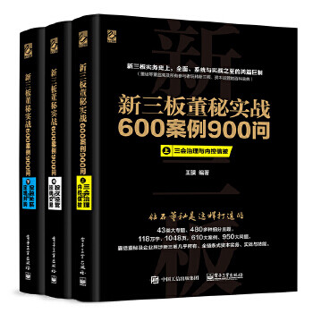 新三板董秘实战600案例900问 王骥 著