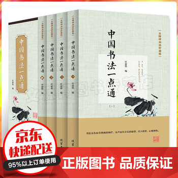 盒装4册 中国书法一点通 中国书法大全 中国书法简史 颜真卿欧阳询楷书行书草书篆书隶书毛笔字帖楷体