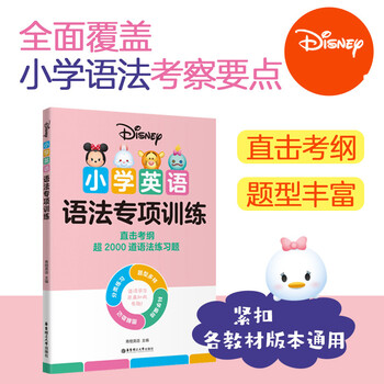 2022新版 迪士尼小学英语语法词汇专项训练 全彩图解 小学英语国际音标+发音规则 图解助记分类练习 小学英语语法专项训练 小学通用