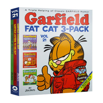 Garfield Fat Cat 3 Pack 21 英文原版 加菲猫漫画三合一合订本21 英文版