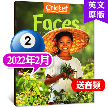 faces面孔杂志2022年4月新另有预售及往期可选CricketMedia蟋蟀童书9-14岁世界文化【单本】 2022年2月