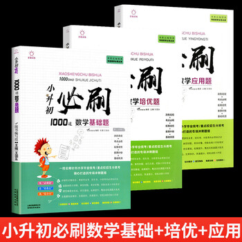 六年级数学必刷题小升初必刷题人教版上下册应用题专项强化训练知识真题模拟测试期末冲刺卷总复习练习题小学 【数学.必刷题】全套.3册