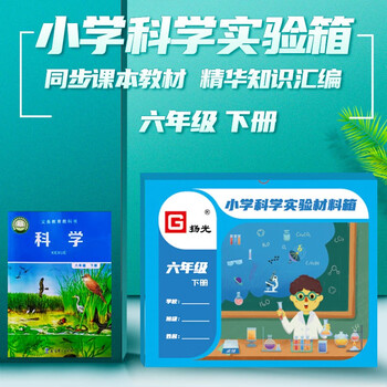 小学科学实验器材全套装新教科版教材同步实验盒一二三四五六年级上册下册物理电磁学课本配套材料箱爱牛科教 六年级下册