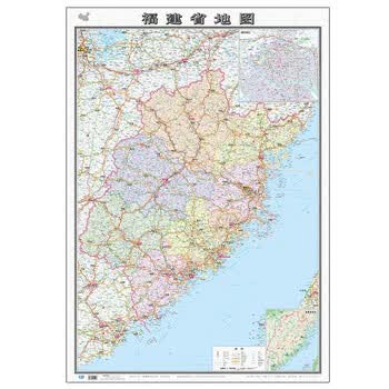 2022年 福建省地图 约1.1米*0.8米 政区交通地形 无杆贴图