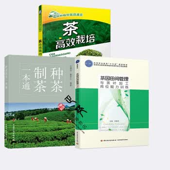 茶树栽培书籍 茶高效栽培+种茶制茶一本通+茶园田间管理与茶叶加工岗位能力训练 茶园管理 茶叶种植书籍