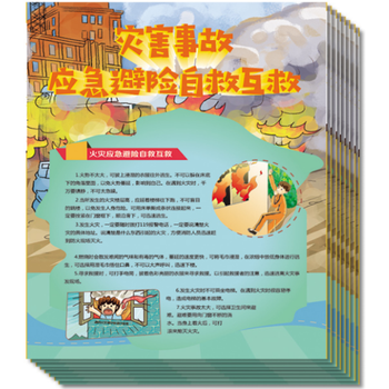 2022年安全月宣传单 灾害事故应急避险自救互救100张