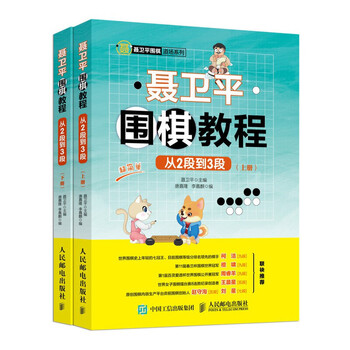 聂卫平围棋教程 从2段到3段 上下2册 围棋书籍定式死活手筋专项训练大全棋谱教程书少儿围棋速成入门教
