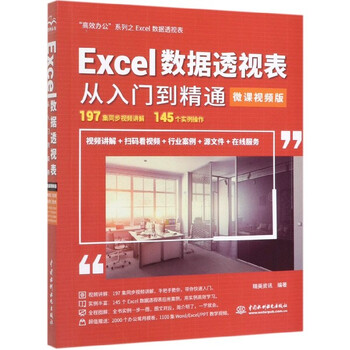 Excel数据透视表从入门到精通(微课视频版)