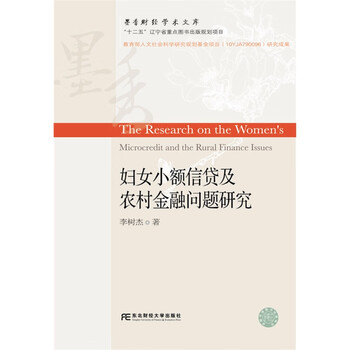 妇女小额信贷及农村金融问题研究/金融与投资/书籍