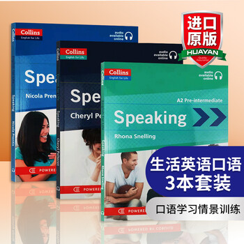 英文原版  柯林斯生活英语口语 English for Life Speaking 3本套装初级中级