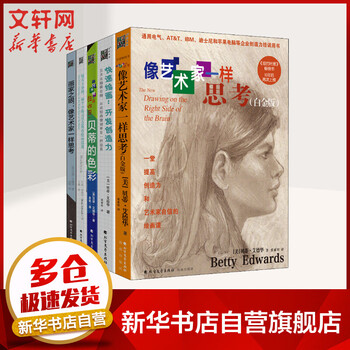 像艺术家一样思考系列 快速绘画开发创造力 贝蒂的色彩 画家之眼：像艺术家一样思考 每天2分钟，40个小练习学会所有绘画技能 全套5册