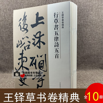 王铎草书卷精典（全套10册）王铎草书法帖 草书卷 草书送一章诗三首 杜陵秋兴诗卷 行草书五律诗五首