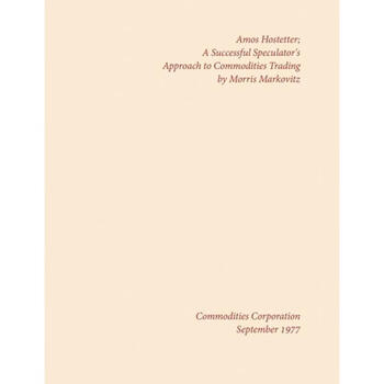 Amos Hostetter; A Successful Speculator's Ap...