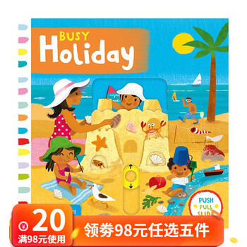 英文原版 Busy Books：Busy Holiday 繁忙的假日 Busy系列 低幼趣味知识玩具