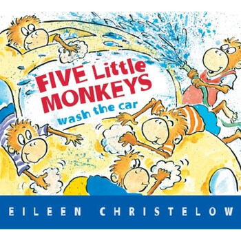Five Little Monkeys Wash the Car Board Book