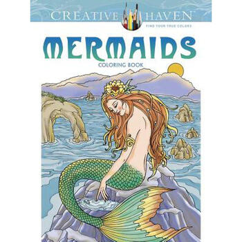 Creative Haven Mermaids Coloring Book