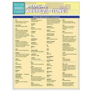 【】Medical Abbreviations & Acronyms