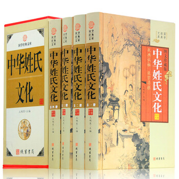 中华姓氏文化 图文珍藏版 全套精装共4册 百家姓姓氏起源书籍