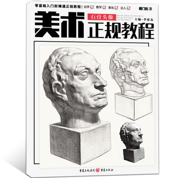 正版 敲门砖美术正规教程 石膏头像零基础入门到精通 儿童成人美术临摹素描基础教材书 局部