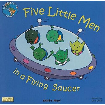 英文原版 Five Little Men in a Flying Saucer 五个飞碟上的小人