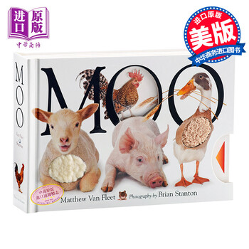 英文原版 MOO 哞哞叫 精装 进口优质儿童读物 趣味启蒙认知 动物类