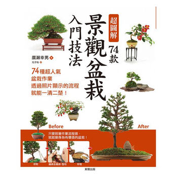 超图解74款景观盆栽入门技法 台版原版 广濑幸男 台湾东贩