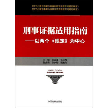 刑事证据适用指南/以两个《规定》为中心