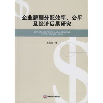 企业薪酬分配效率、公平及经济后果研究