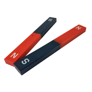 一对 条形磁铁 初中物理磁性吸铁石 实验器材 教学仪器 180mm 特大号 24001 T053
