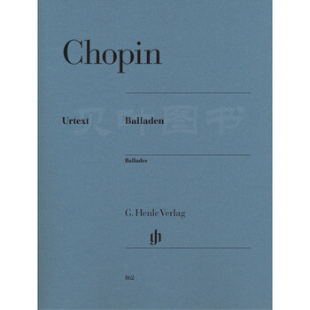 亨乐原版 肖邦叙事曲 Chopin Balladen br. HN862