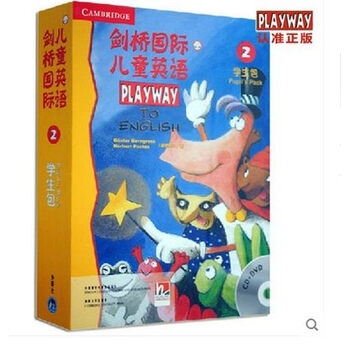 外研社 剑桥国际儿童英语2学生包 PLAYWAY第 2级 学生包二级 CD+DVD光盘 点读版教材