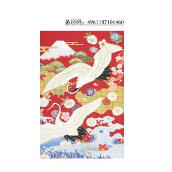 现货日本原装和风式明信片 创意文艺富士山樱花风景 扇子和服风俗祝福卡贺卡留言卡纸单张装 4961187101460