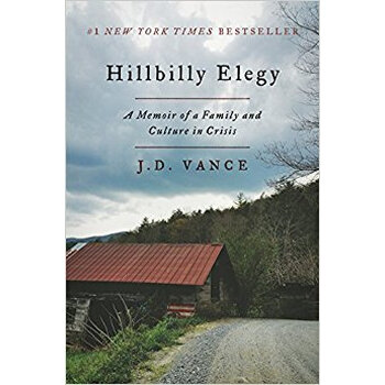 Hillbilly Elegy  A Memoir of a Family and Cultur 乡巴佬挽歌一个家庭和文化的回忆录 英文原版
