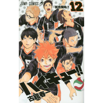 日文原版 漫画 排球少年 ハイキュー!! 12进口图书