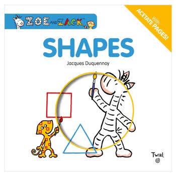 【】【Zoe and Zack】Shapes，形状 儿童纸板书互动认知 英文原版