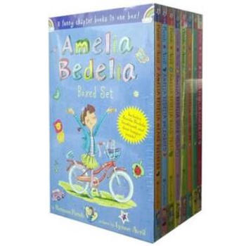 英语读物 原版进口 课外阅读 艾米莉8册套装 Amelia Bedelia  美国小学推荐读物 校园章节桥梁书