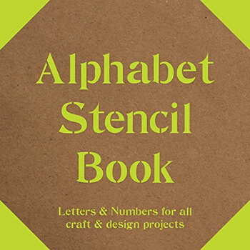 【】Alphabet Stencil Book: Letters & Numbers