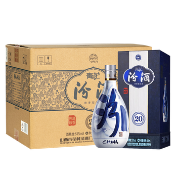 【整箱下单享豪礼】汾酒 杏花村酒 53度 青花20 500mL *6瓶 整箱 清香型白酒【图片 价格 品牌 报价】-京东