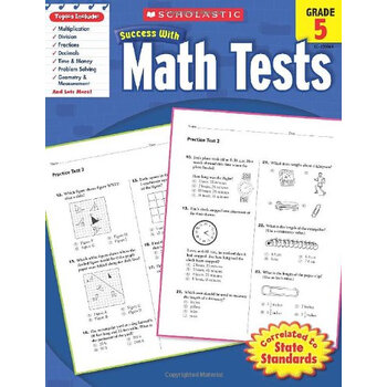现货英文原版 Scholastic Success with Math Tests, Grade 5