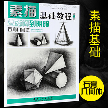 素描基础教程从结构到明暗第1册石膏几何体 初学者零基础素描静物书 美术石膏几何体速写基础 安徽美术