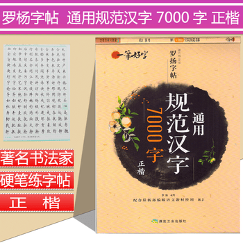 罗扬字帖 小学生写字课课练同步字帖 小学生字帖临摹字帖儿童练习字帖人教版一笔好字 通用规范汉字7000字  正楷