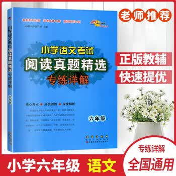 2021新版小学语文考试阅读真题精选专练详解六年级阅读理解专项训练书小学6年级上下册阅读理解练习册