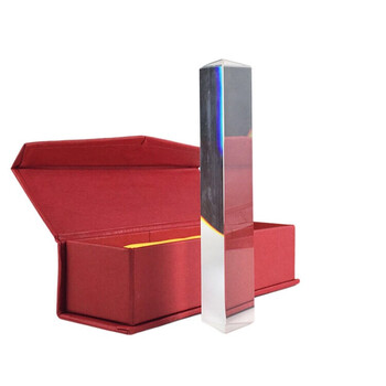 盒装 光学三棱镜 K9光学玻璃 教学仪器 实验器材 光学教具 科学科普 15cm 150*30*30