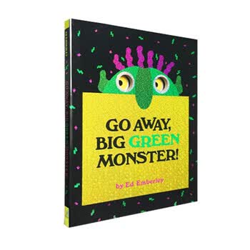 走开大绿怪Go Away Big Green Monster!英文原版绘本 吴敏兰推荐