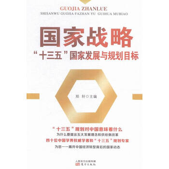 战略：“十三五”发展与规划目标 书籍分类 政治 军事 政治热点