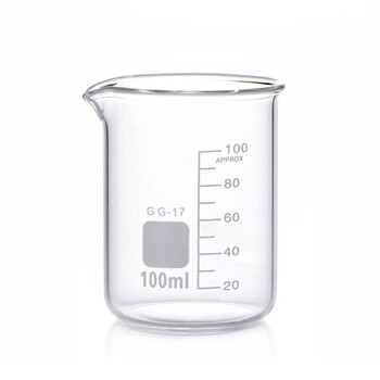 玻璃烧杯 烧器 加热量用玻璃杯 透明容器 教学仪器 实验用器材 400mL