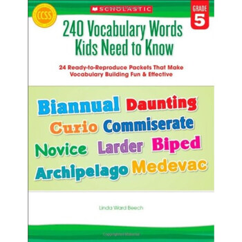 240 Vocabulary Words Kids Need To Know: Grad